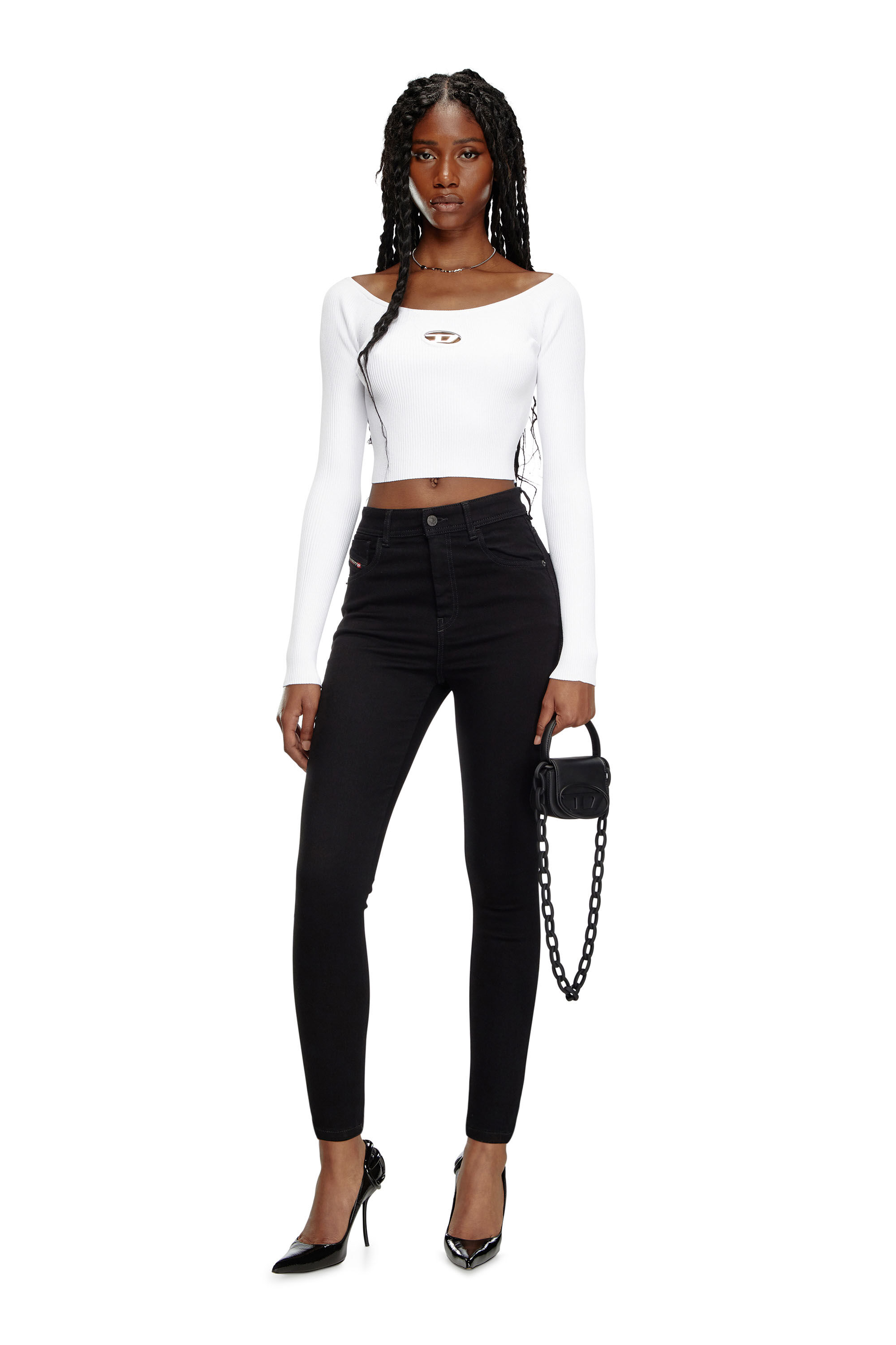 1984 SLANDY-HIGH Woman: Super Skinny Stretch Jeans | Black 1984 SLANDY-HIGH Woman: Super Skinny Stretch Jeans | Black